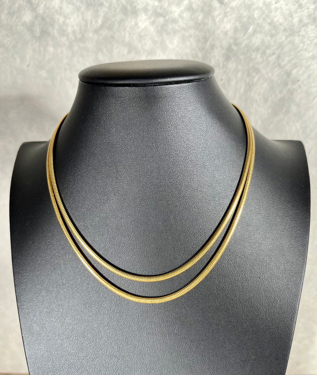 Forstner Gold-filled Double Snake Chain Necklace Elegant - Etsy