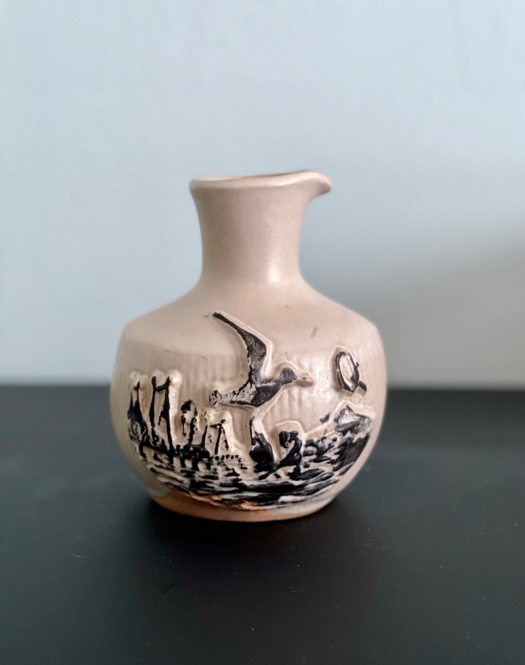 Vintage Pottery Pitcher - Bennett Welsh Pacific Stoneware Creamer ...