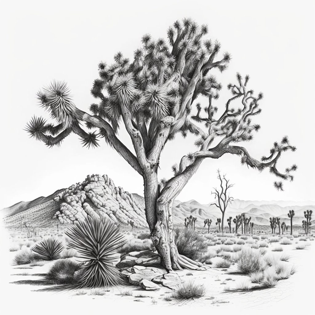 Joshua Tree Digital Print - Etsy