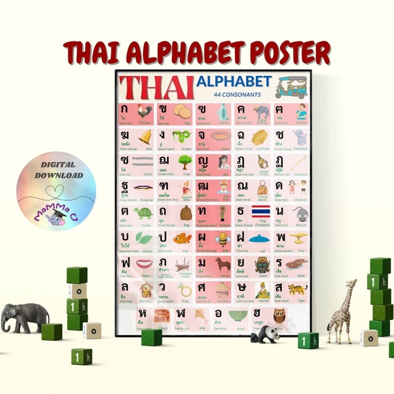 Thai Alphabet Chart Printable