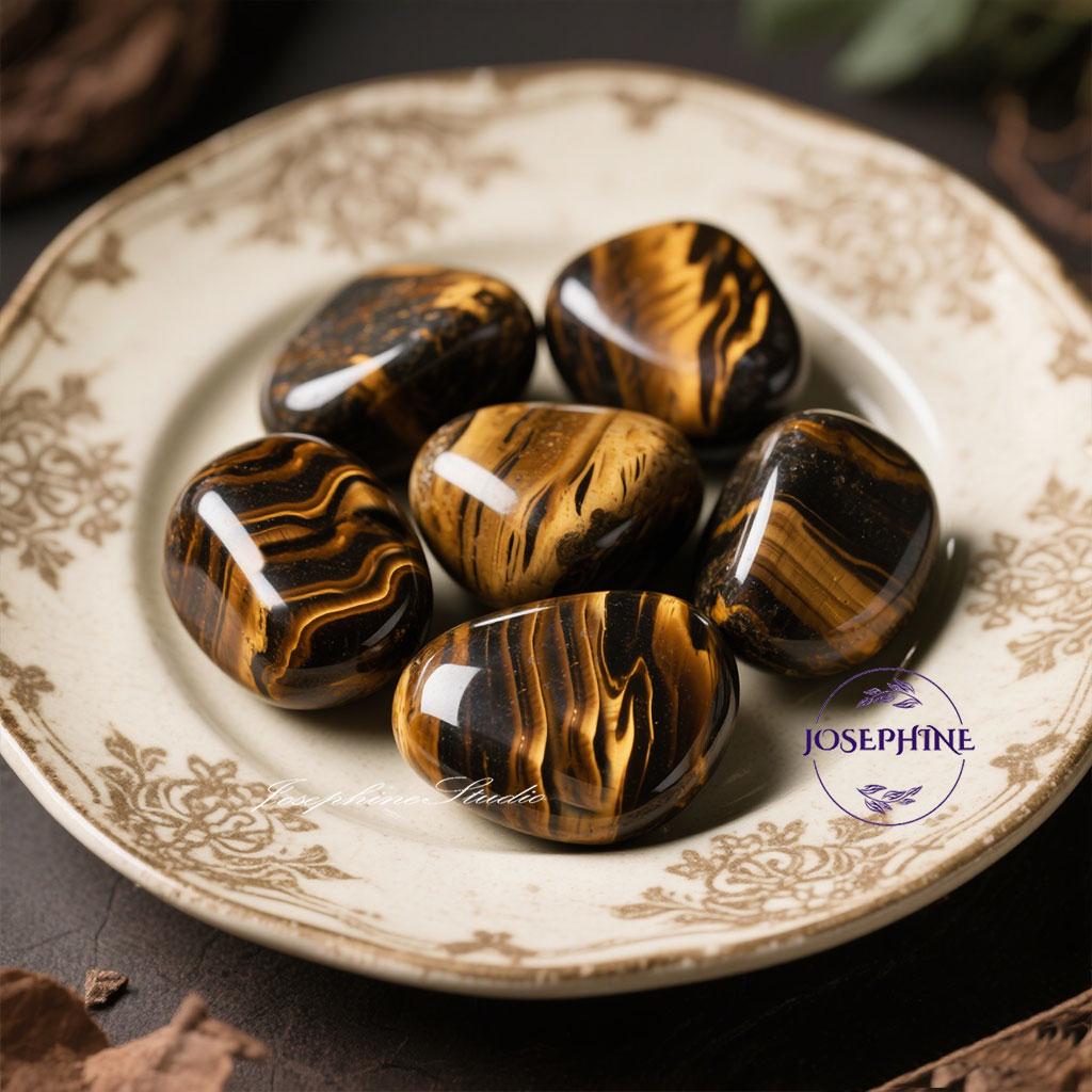 Natural Tiger Eye Tumbled Stone, Crystal Tiger's Eye Tumbled Gemstone ...