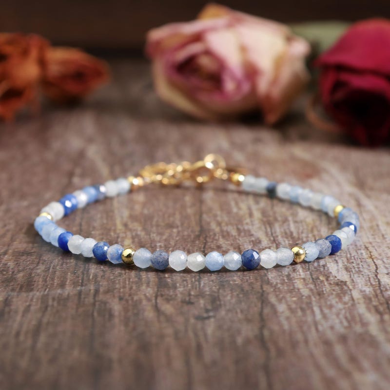 Gemstone Beaded Bracelets - Etsy