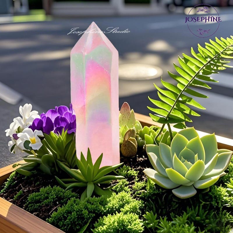 Aqua Aura Quartz Crystal Wand - Etsy