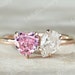 Firework Cut Pear Shape Alexandrite Engagement Ring Rose Gold ...