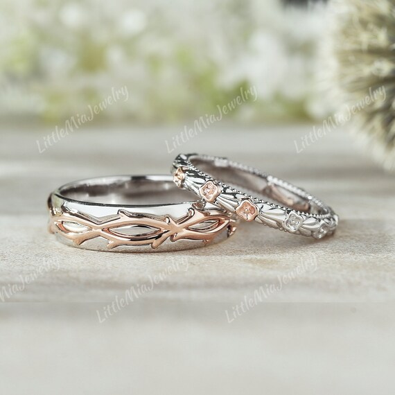 Two tone wedding ring sets 60 photos - Astyledwedding.com