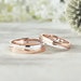 2pcs Two Tone Couple Ring Solid Gold Moissanite Wedding Band Rose Gold ...