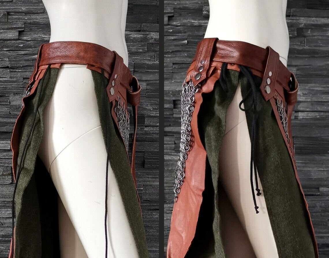 Chainmail Battle Skirt. Viking Warrior Woman Shield Maiden - Etsy