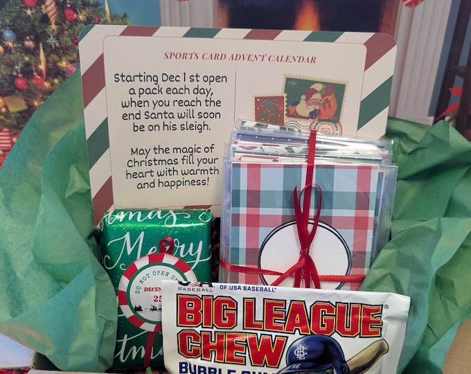 Baseball Card Advent Calendar - 25 Days Singles and Packs - Etsy