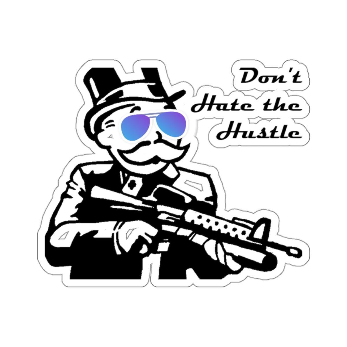 Monopoly Man Rifle Sticker: Funny Political Satire - Etsy