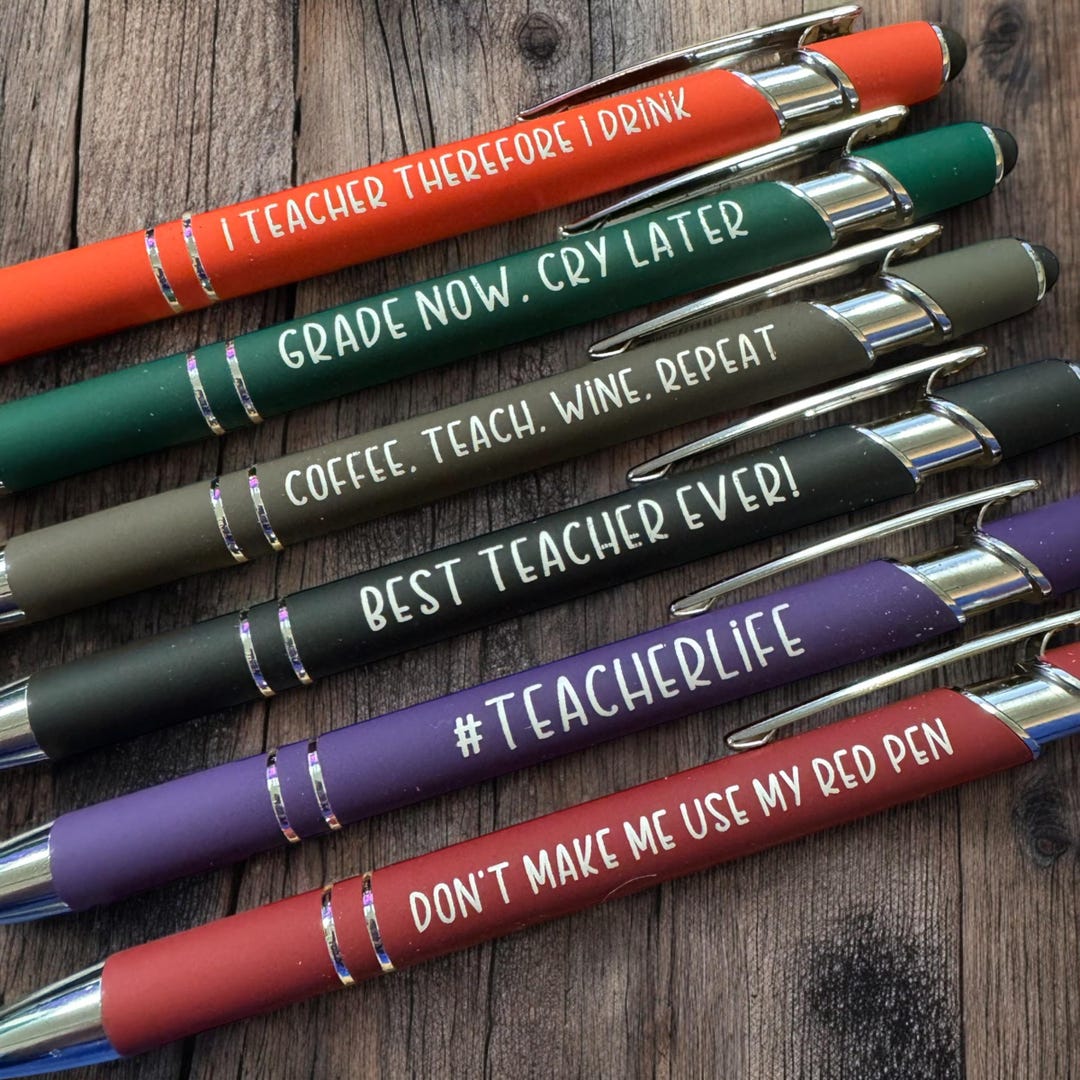 Teacher Pen Set, Swear Word Pens, Teacher Christmas Gift - Etsy