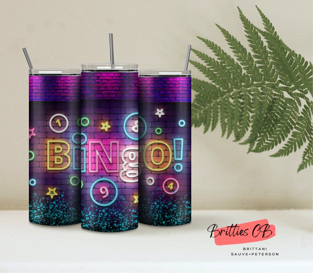 Bingo Tumbler Wrap PNG Sublimation, Bingo, Vibrant, PNG, Sublimate Wrap ...