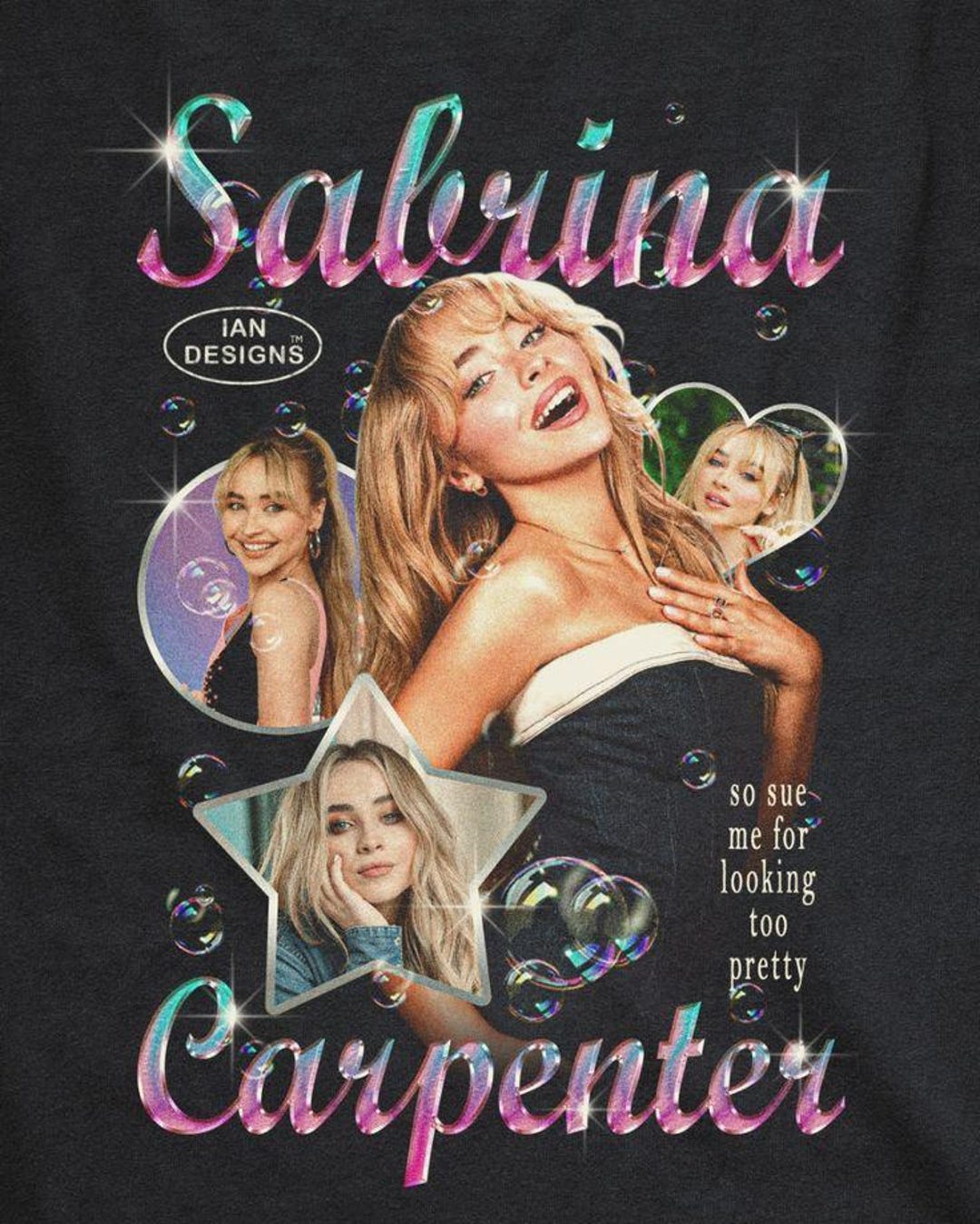 Sabrina Carpenter - Vintage 90's Bootleg Shirt Designs Png Digital - Etsy