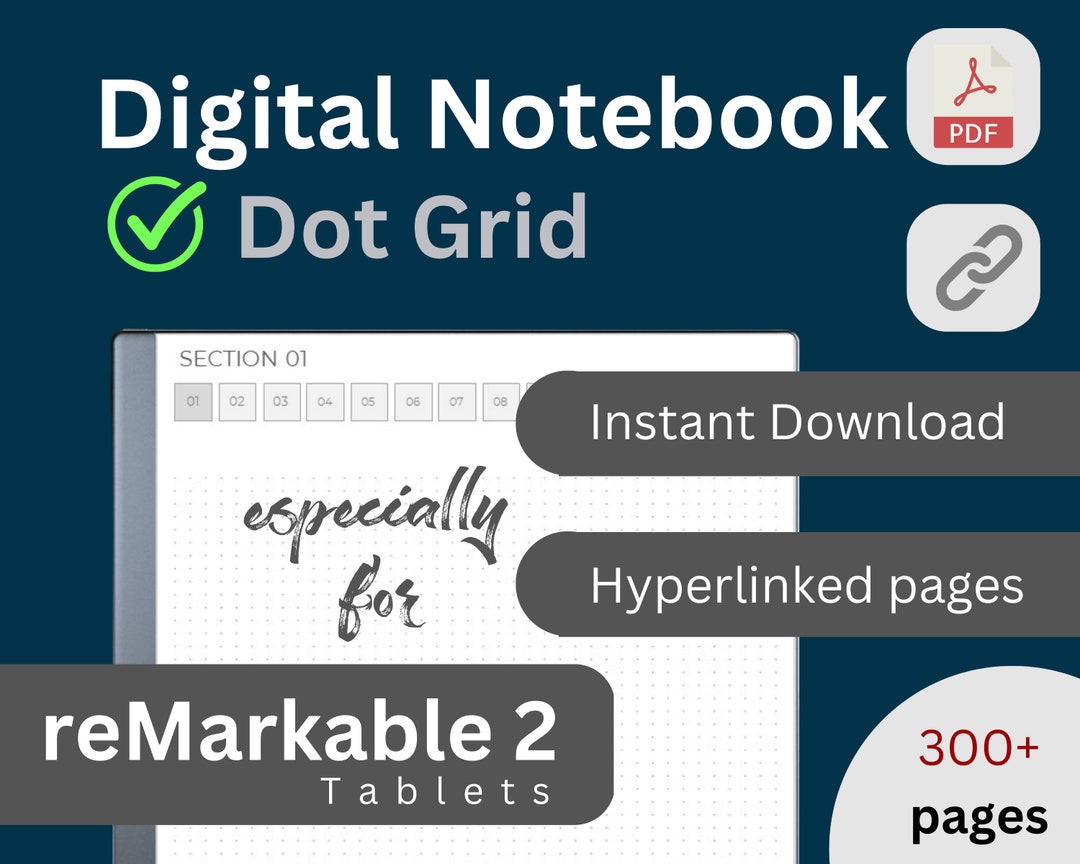 Remarkable 2 Template, Digital Notebooks for Remarkable 2 Tablets - Etsy