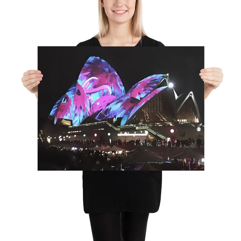 Sydney Opera House Illustration, Australian Opera House, Sydney Opera ...