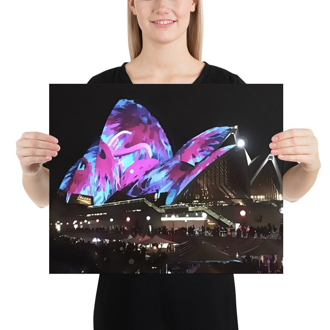 Sydney Opera House Illustration, Australian Opera House, Sydney Opera ...
