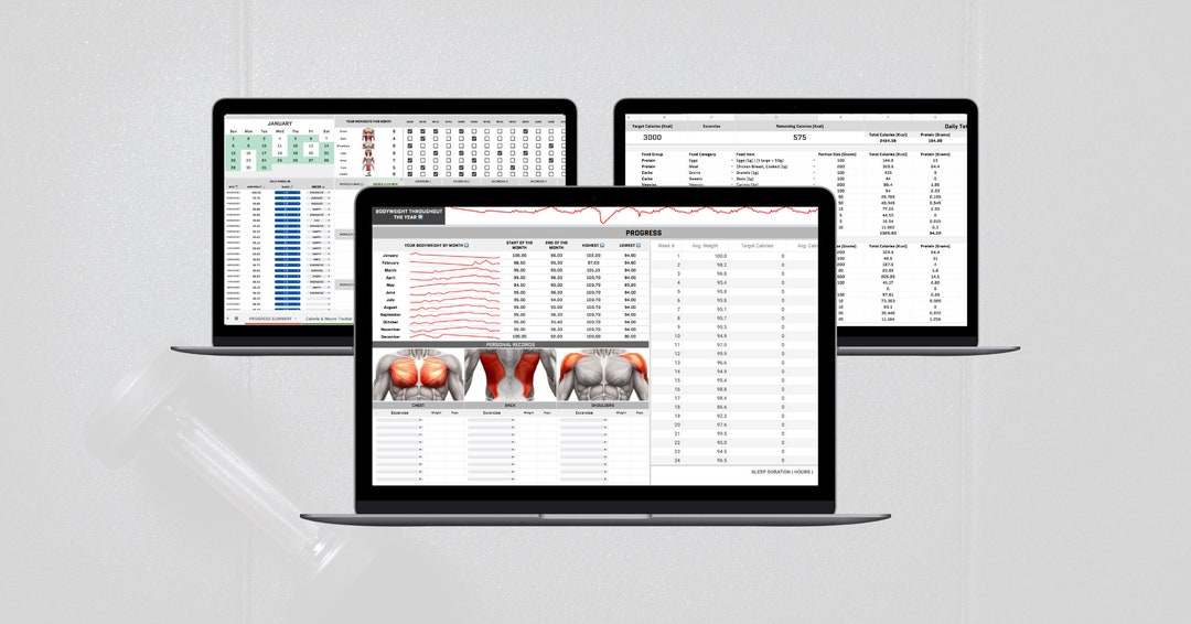 Advanced Workout Tracker | Google Sheets | Gym Progress Tracker | Diet ...
