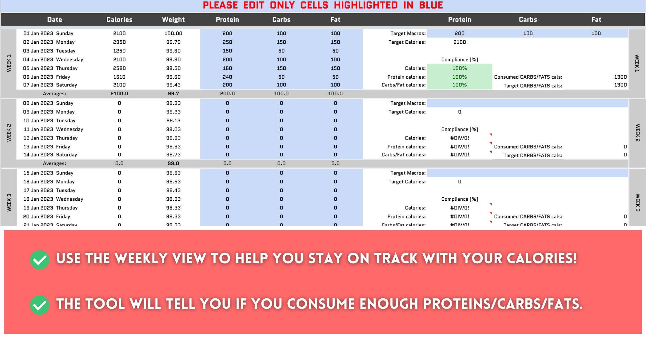 Advanced Workout Tracker | Google Sheets | Gym Progress Tracker | Diet ...