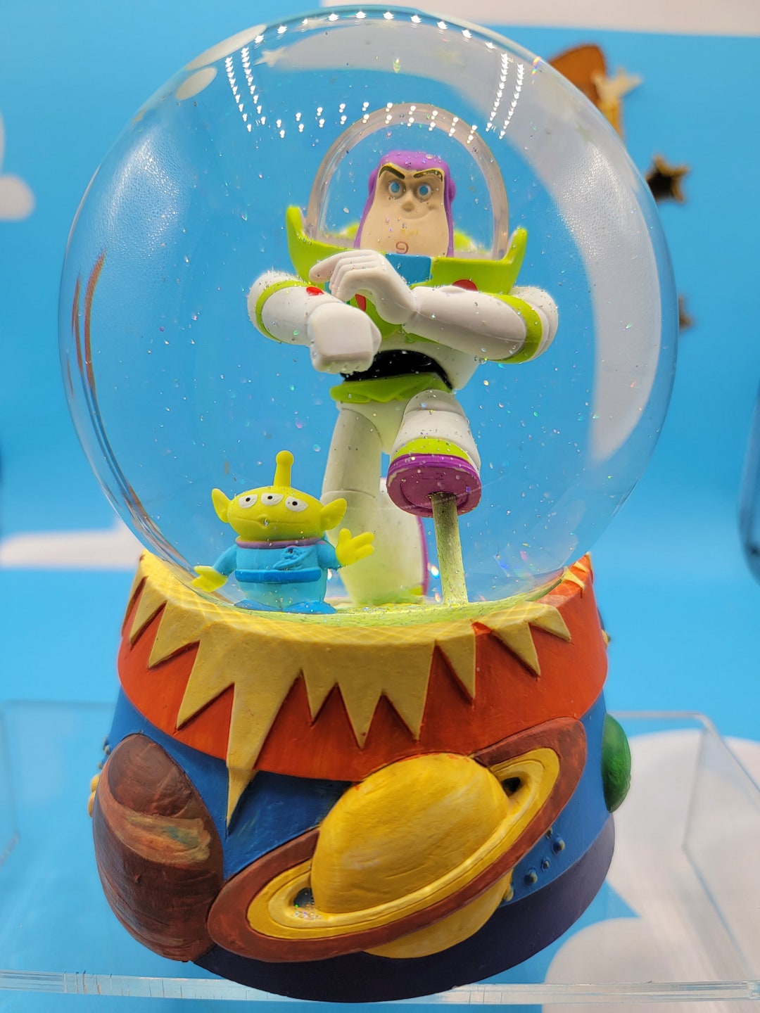 Disney Inspired Toy Story Buzz Lightyear and Alien Snow Globe - Etsy