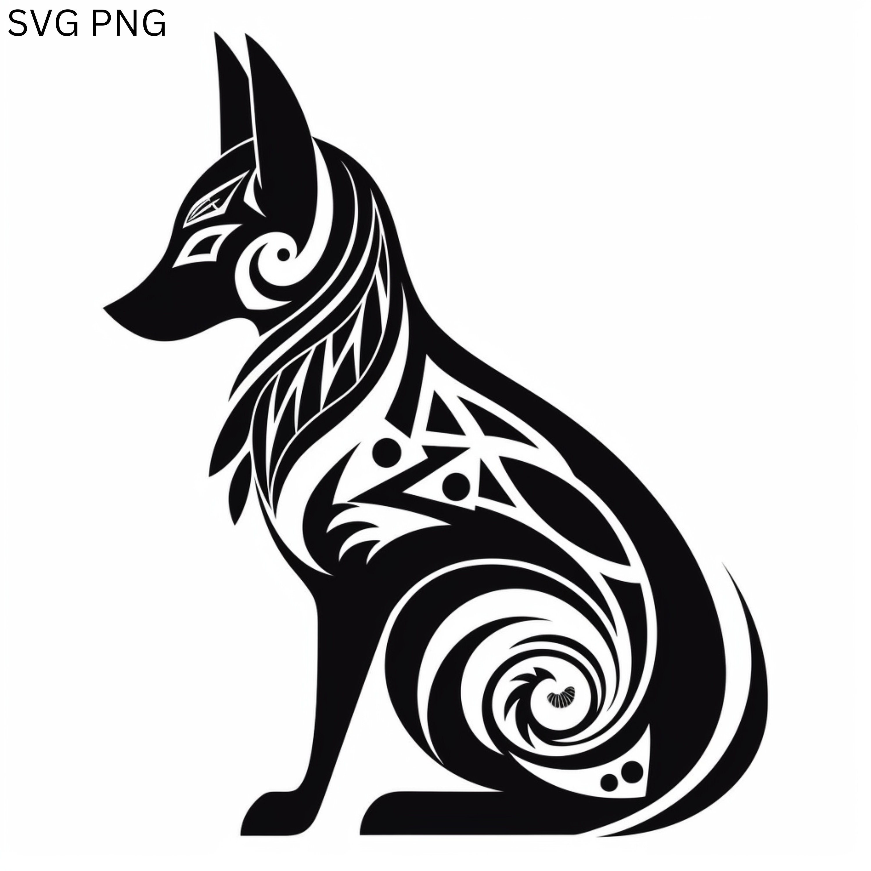 Tribal Fox Drawings