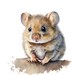 Cute Baby Mouse, Watercolor Cute Baby Mouse, Cute Baby Mouse Clipart ...