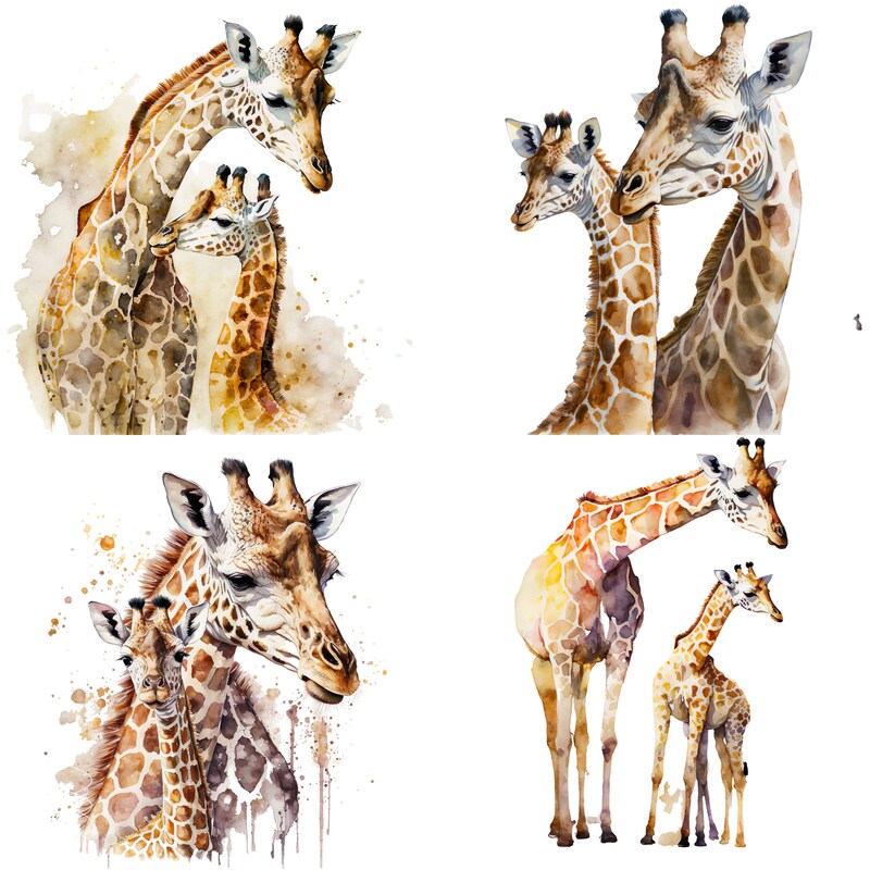 Baby Giraffe Art - Etsy
