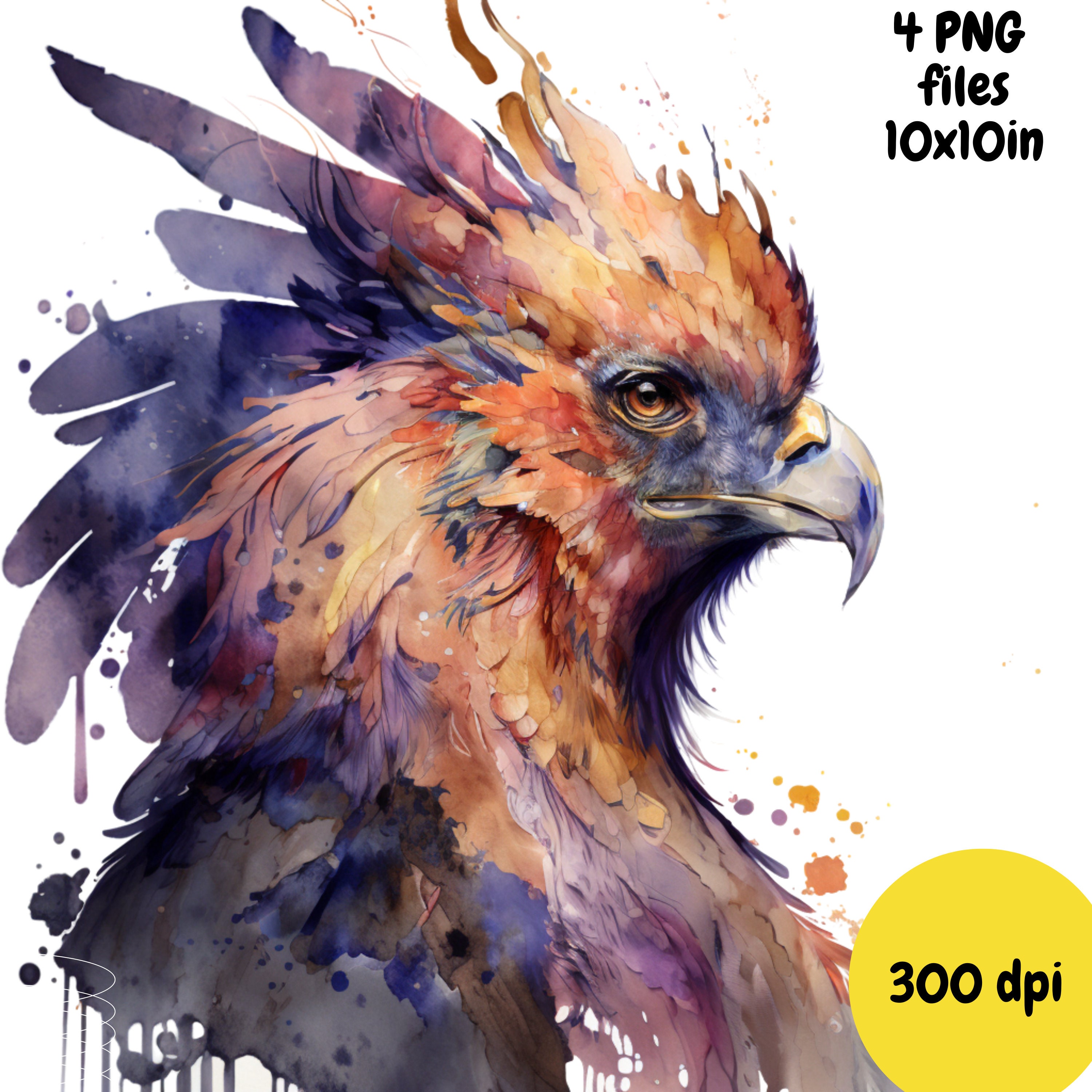 Griffin Watercolor Digital Downloads Griffin Clipart - Etsy