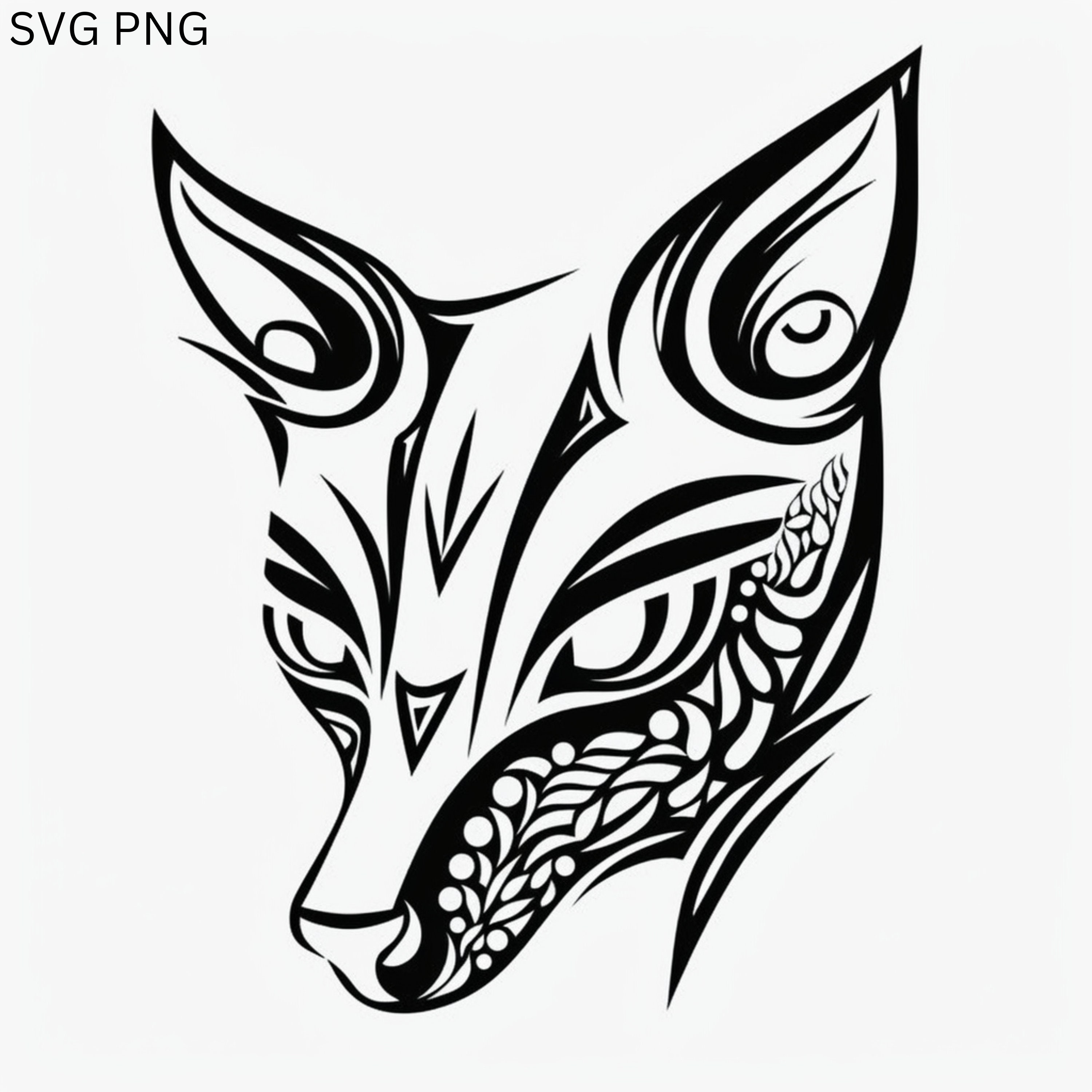 Tribal Fox Face