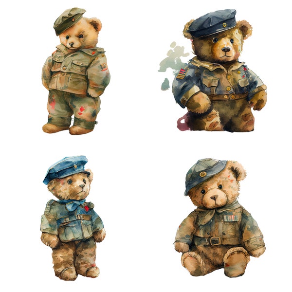 Army Teddy Bear - Etsy