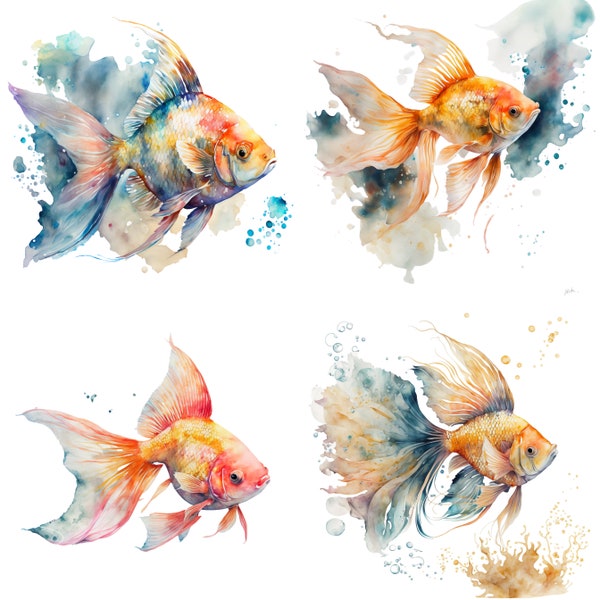 Goldfish Wall Print - Etsy