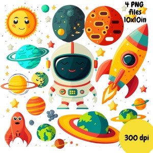 Outer Space Print, Outer Space Clipart, Watercolor Print, Animal Art ...