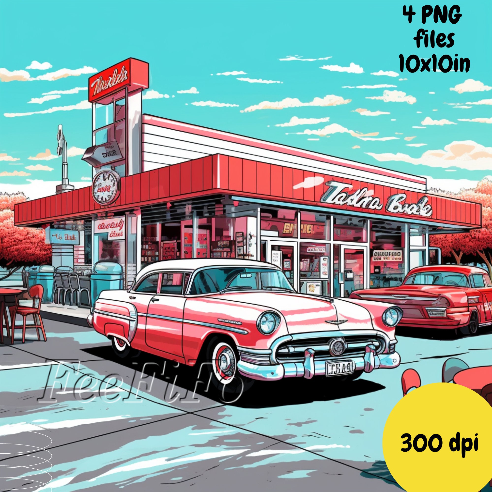 Vintage Diner Art