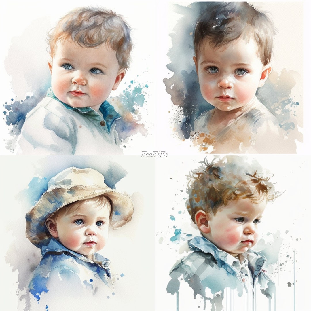 Baby Boy, Clipart Watercolor Boy, Sublimation PNG - Etsy UK