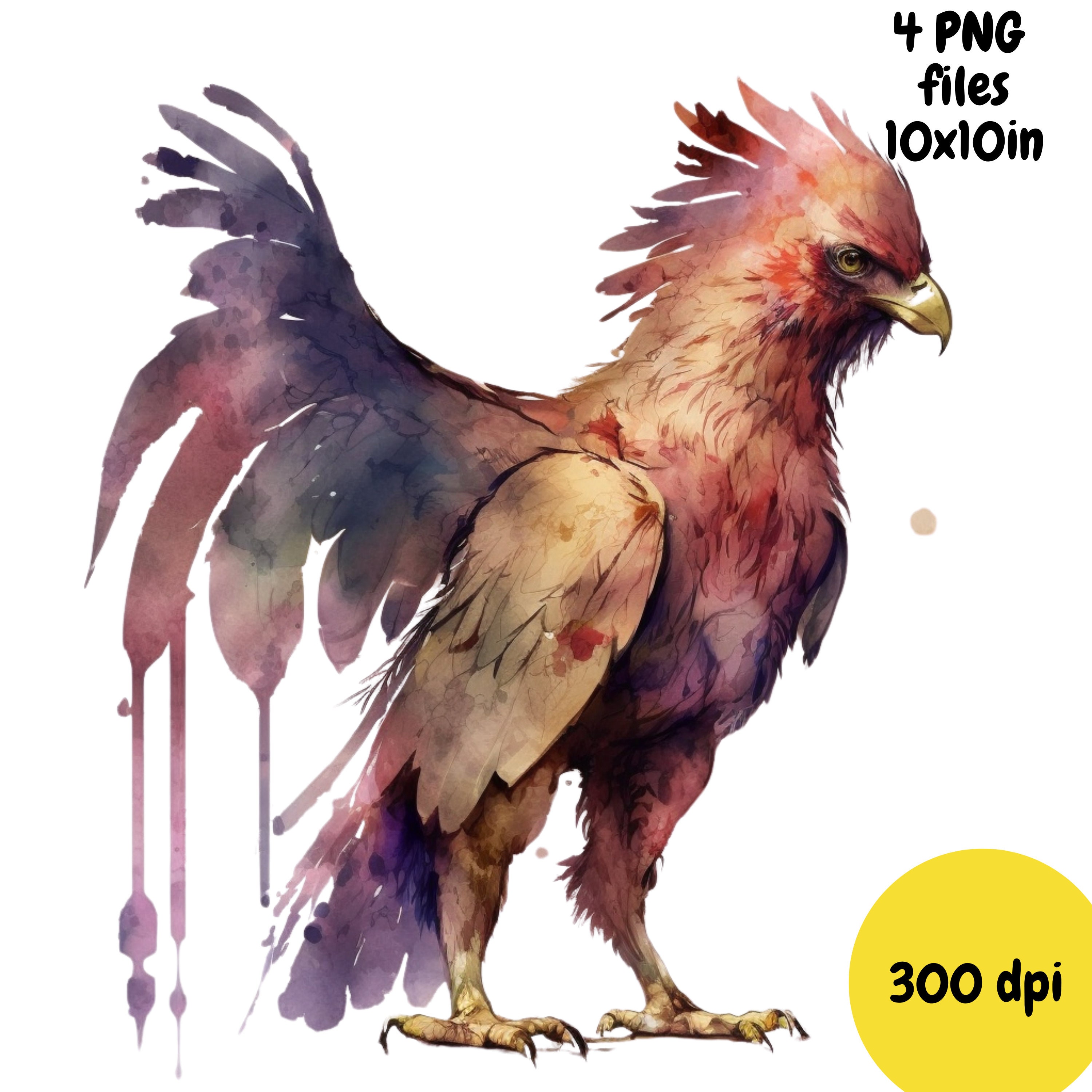 Griffin Watercolor Digital Downloads Griffin Clipart - Etsy