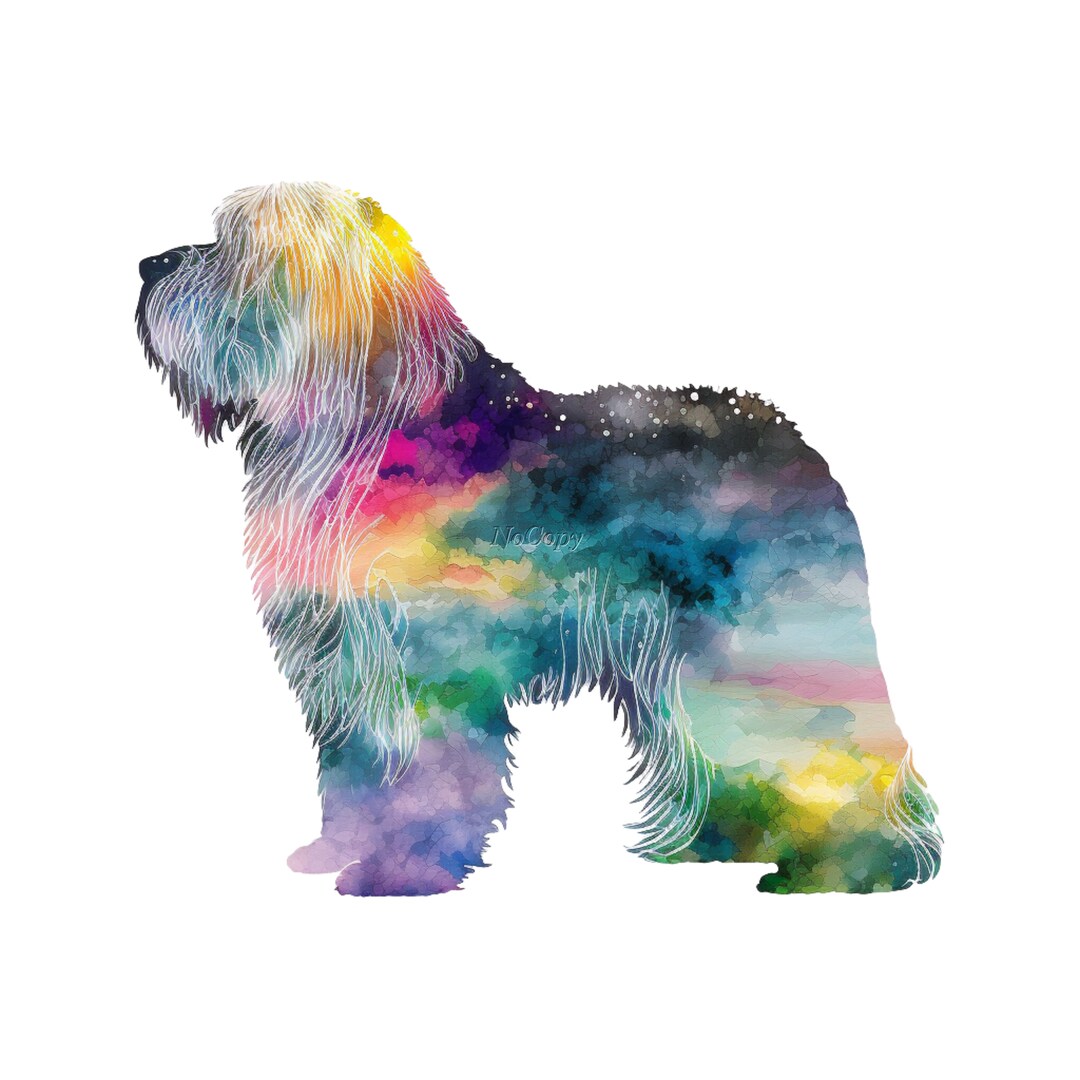 Old English Sheepdog Art Print, Old English Sheepdog Print,old English ...