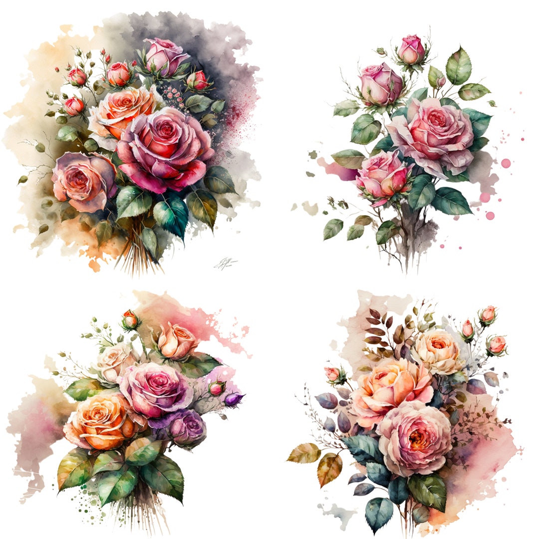 Watercolor Valentine, Valentine Clipart, Heart Clipart, Valentine PNG ...