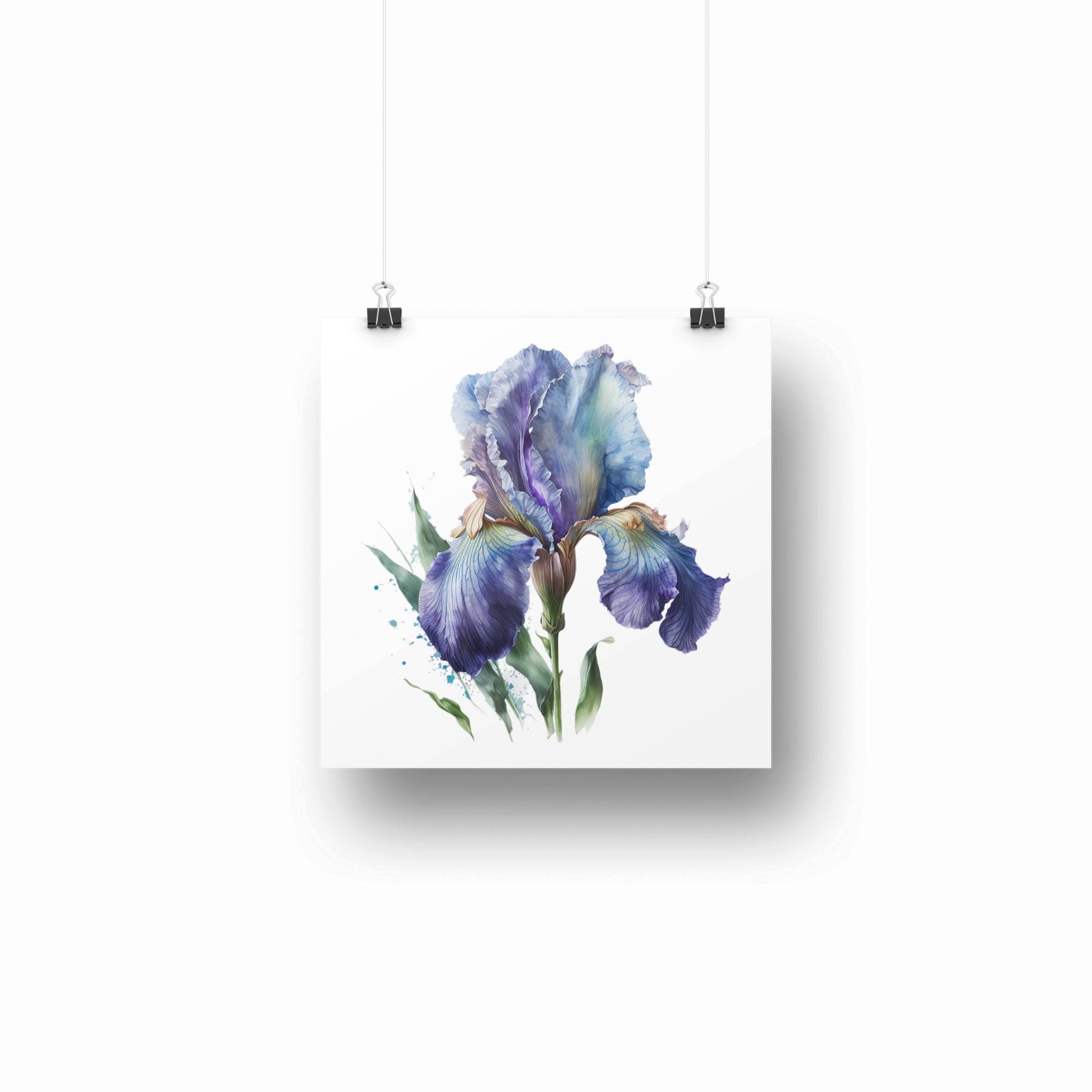 Watercolor Iris Clipart Watercolor Iris Print Wedding Purple - Etsy