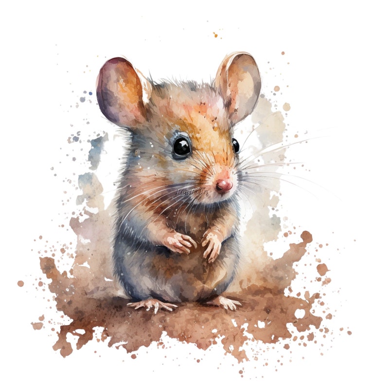 Cute Baby Mouse Watercolor Cute Baby Mouse Cute Baby Mouse - Etsy