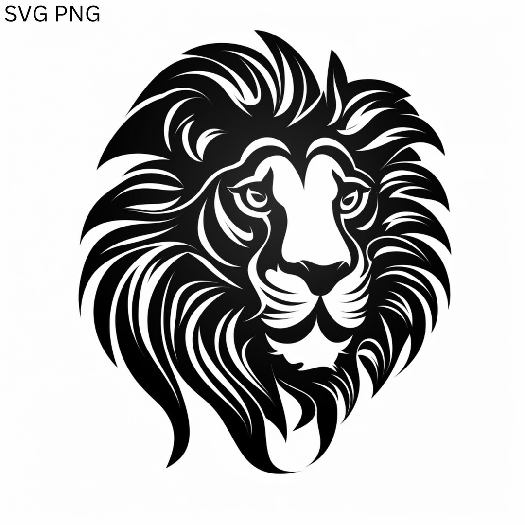 Lion SVG for Cricut, Lion PNG, Lion Silhouette Svg - Etsy