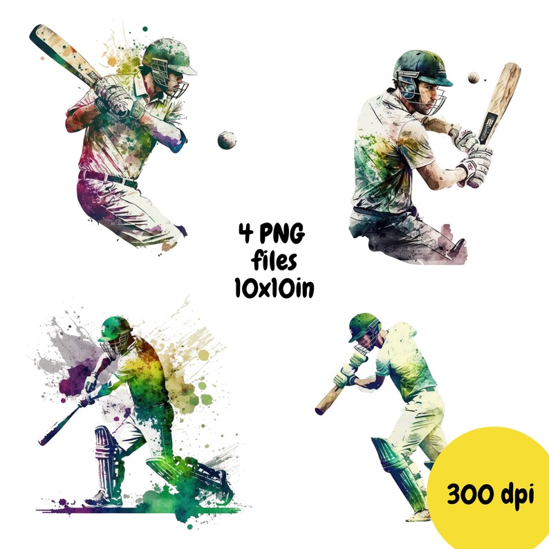 Cricket Set of 4 Cricket Printable Art Cricket Posters - Etsy