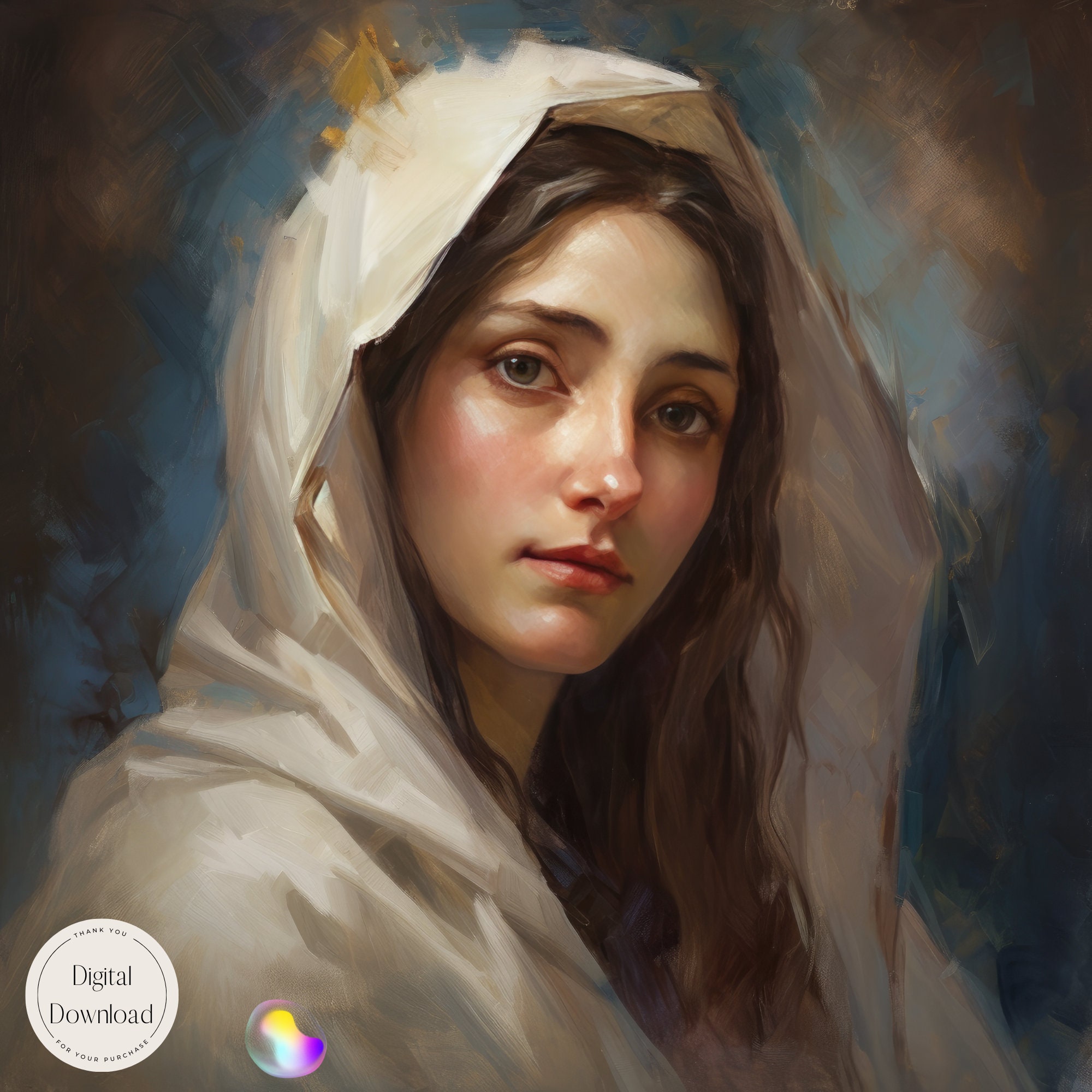 Mother Mary Religious Printable Art 348 | Instant Download | Sacred ...