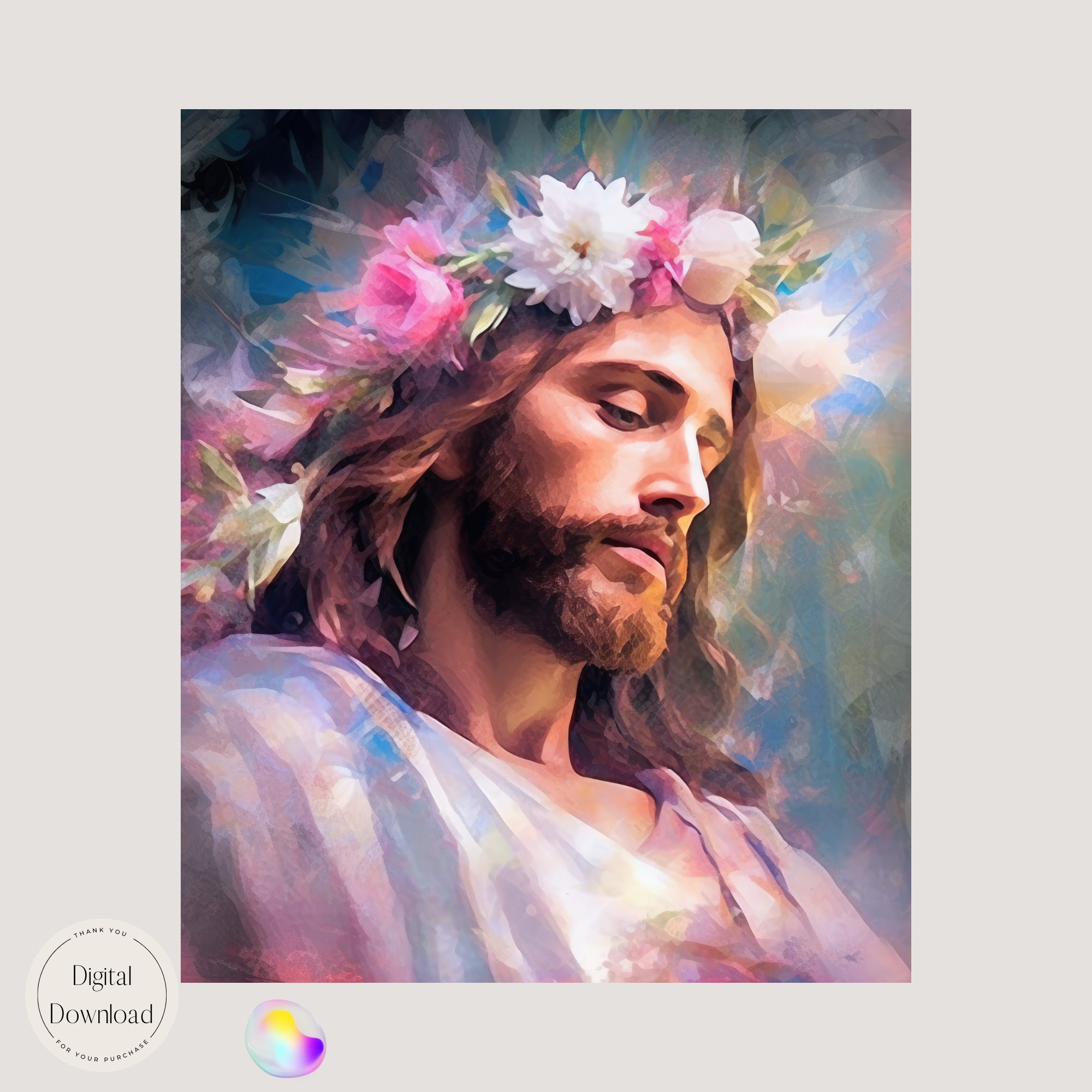 Jesus Christ Religious Printable Art 350 Instant Download Redeemer's ...