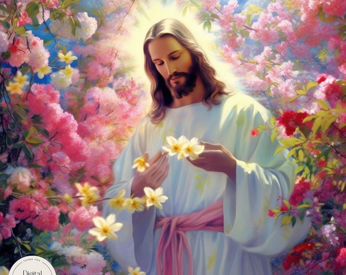 Jesus Christ Religious Printable Art 362 | Instant Download | Heavenly ...