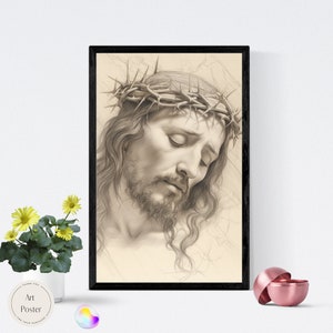 Jesus Christ Portrait, Art to Show Your Faith, Beautiful Addition to ...