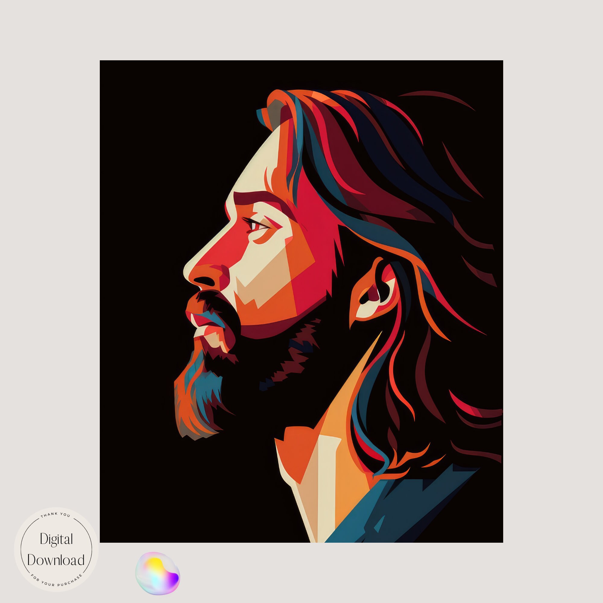 Jesus Christ Religious Printable Art 55 Instant Download Eternal ...