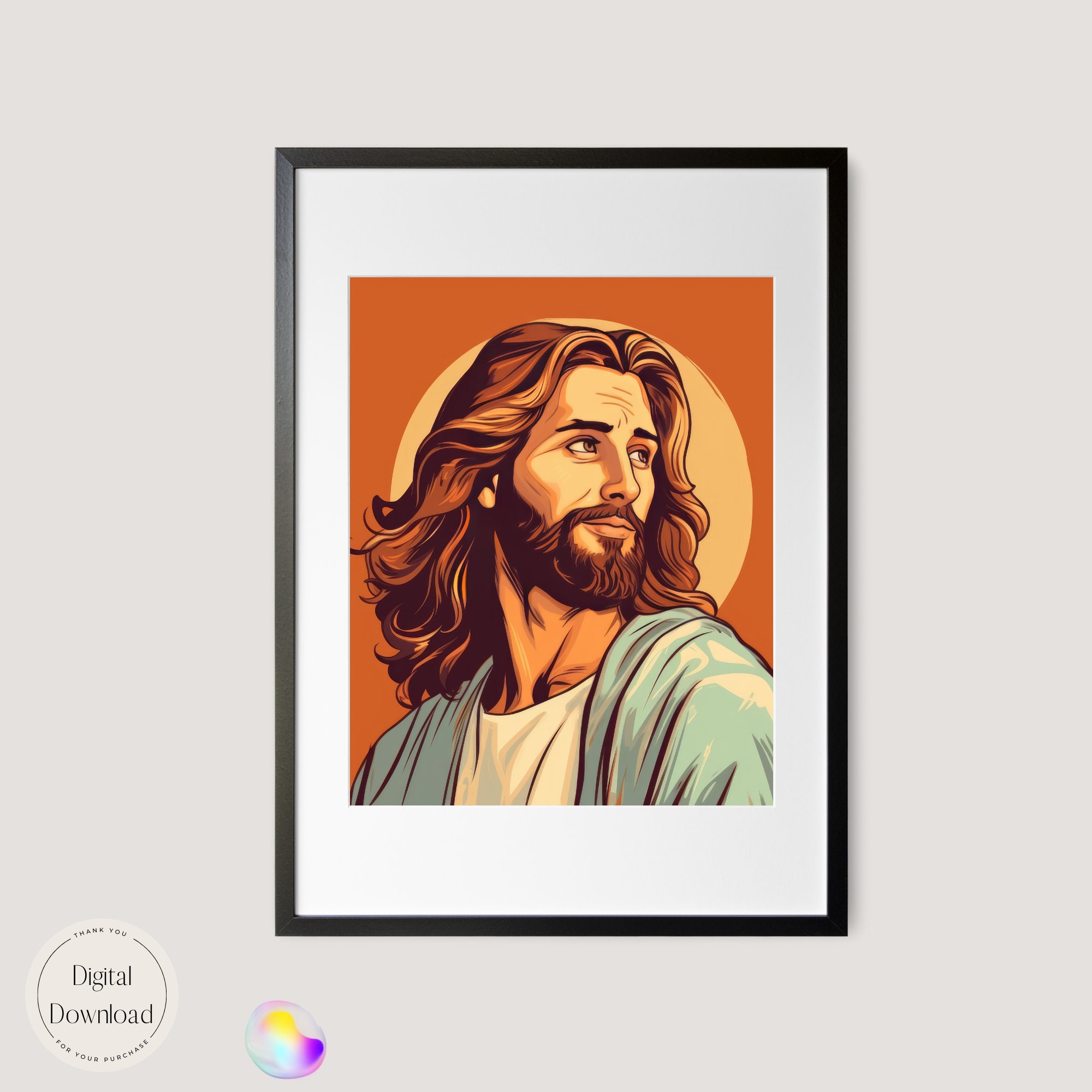Jesus Christ Religious Printable Art 75 Instant Download Savior's ...