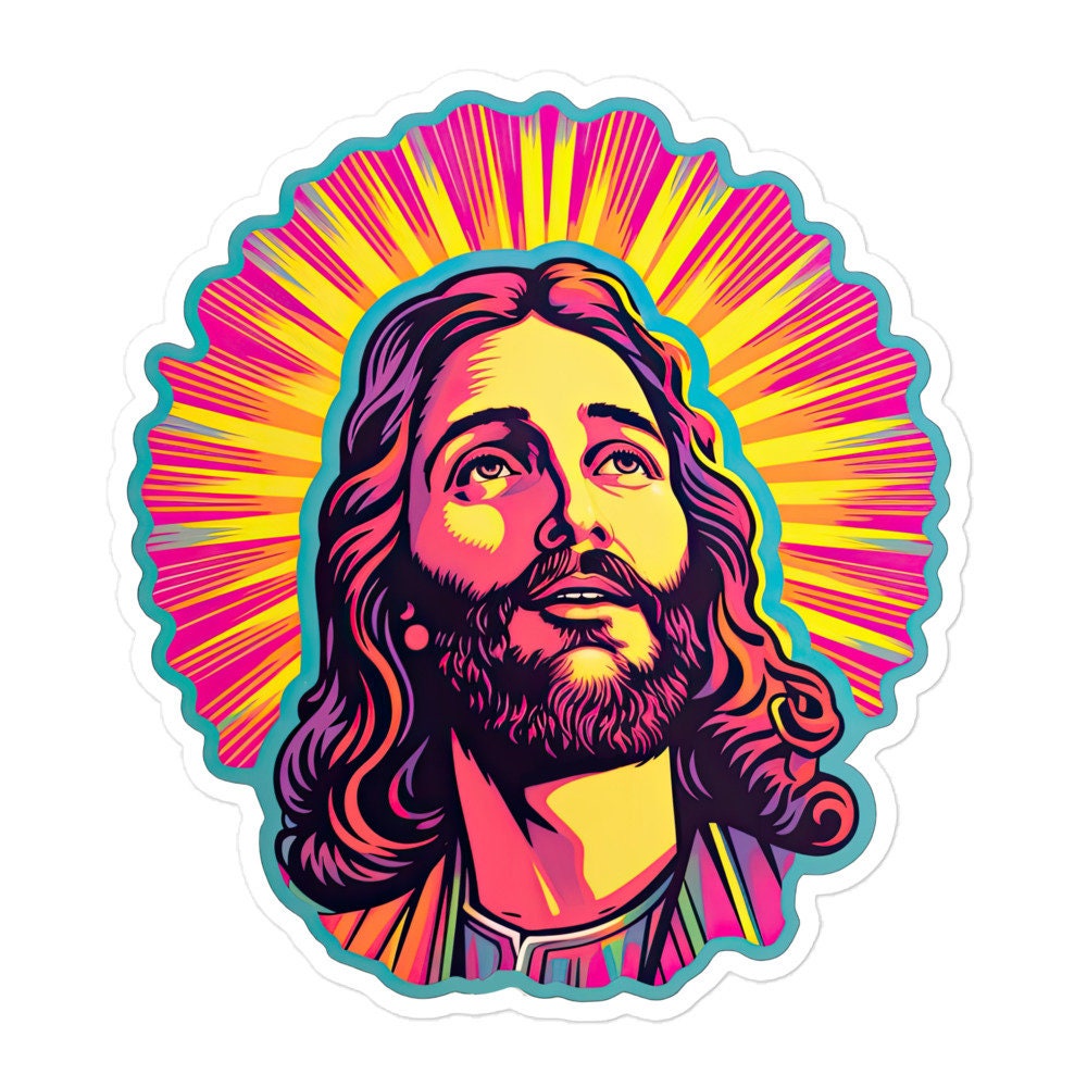 Faith-filled Jesus Christ Vinyl Sticker for Daily Reminders Cute Jesus ...