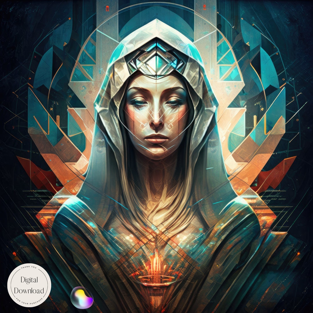 Blessed Mother Mary Digital Art Prints | Mother Mary Religious ...
