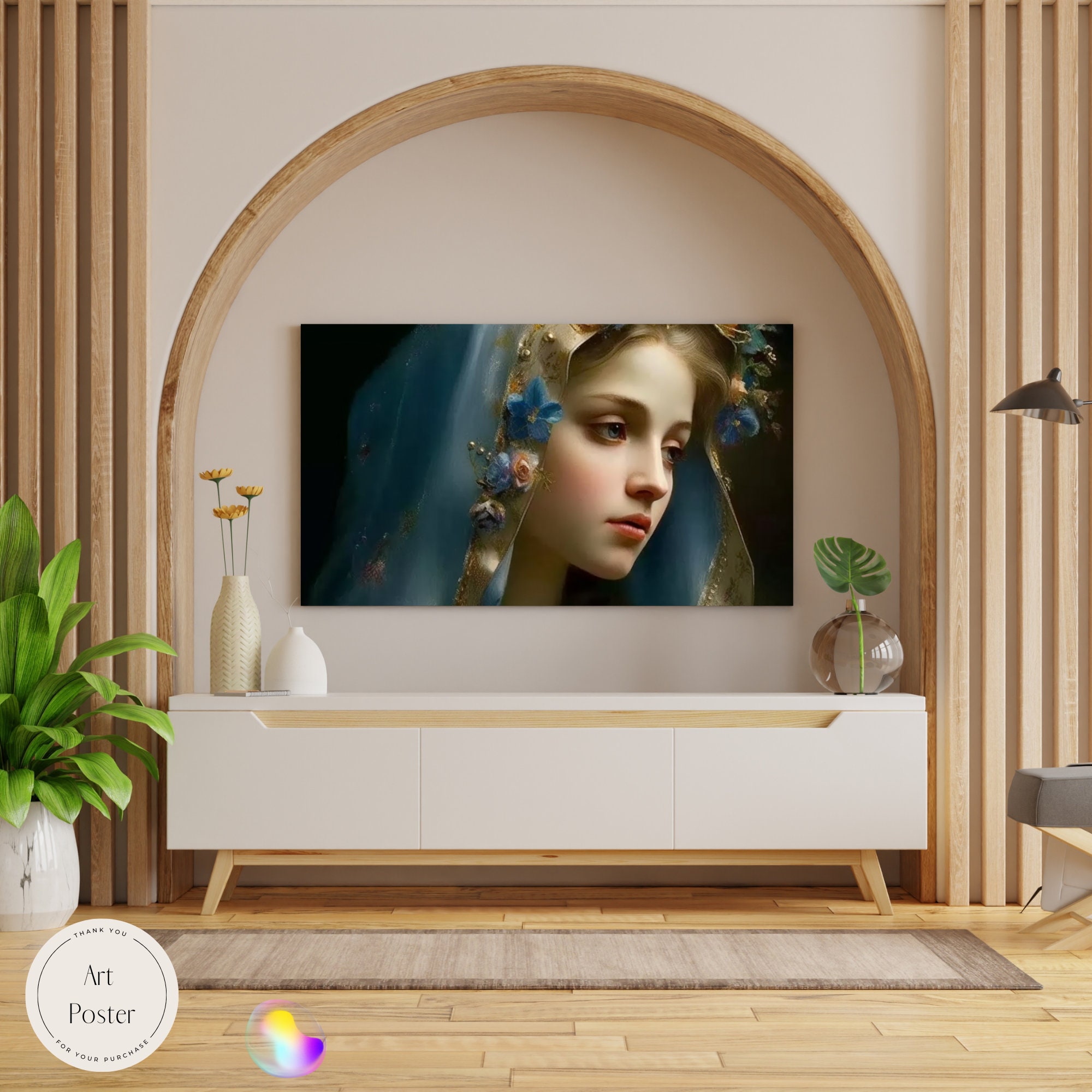 Holy Mother Art Print: A Moving Image of the Virgin Mary, the Epitome ...