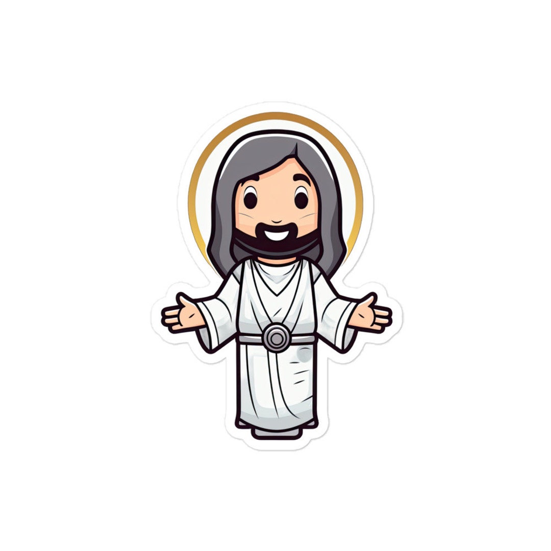 Jesus Christ Sticker | Kiss-cut & Bubble-free Stickers - Etsy
