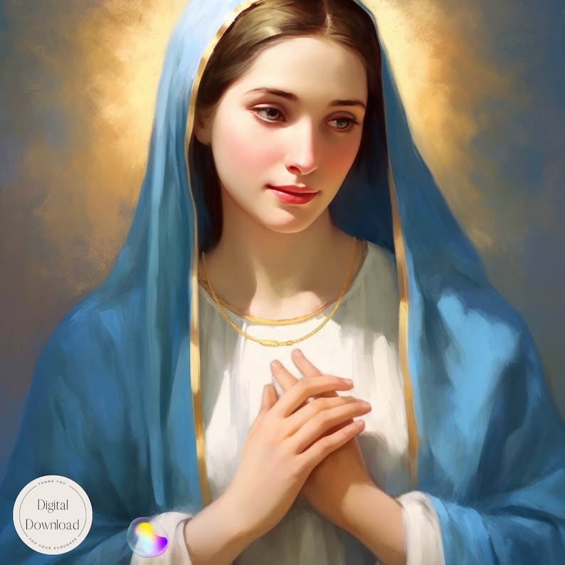 Mother Mary Religious Printable Art 571 | Instant Download | Our Lady ...